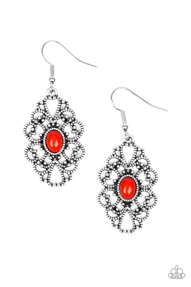 Over The POP - Red Earrings - Paparazzi Accessories – Bedazzle Me ...