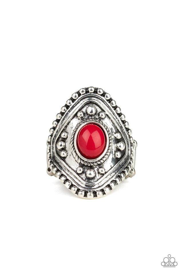 Rogue Ramble - Red Ring - Paparazzi Accessories – Bedazzle Me Pretty ...