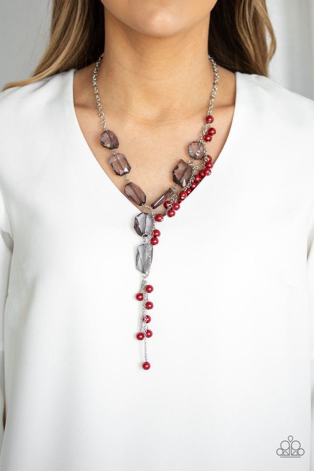 Prismatic Princess - Red Necklace - Paparazzi Accessories – Bedazzle Me ...