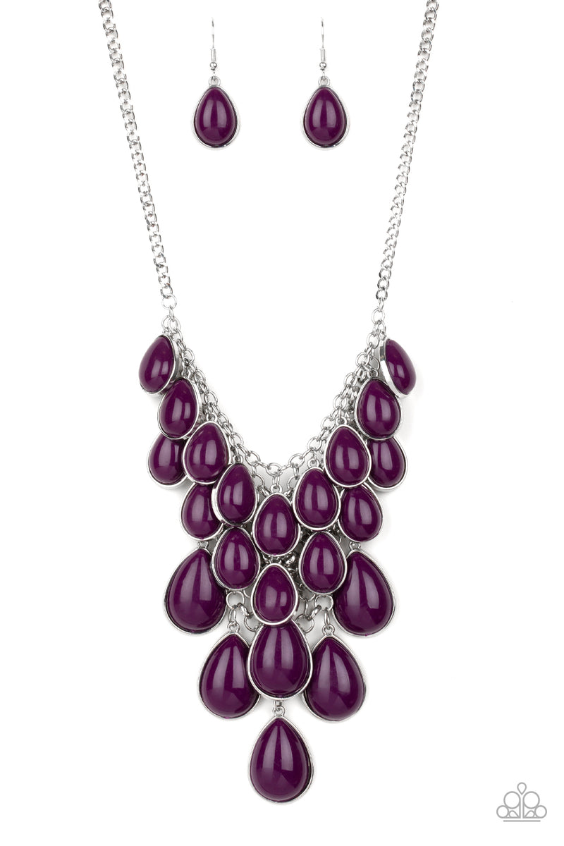 Shop Til You TEARDROP - Purple Necklace - Paparazzi Accessories ...