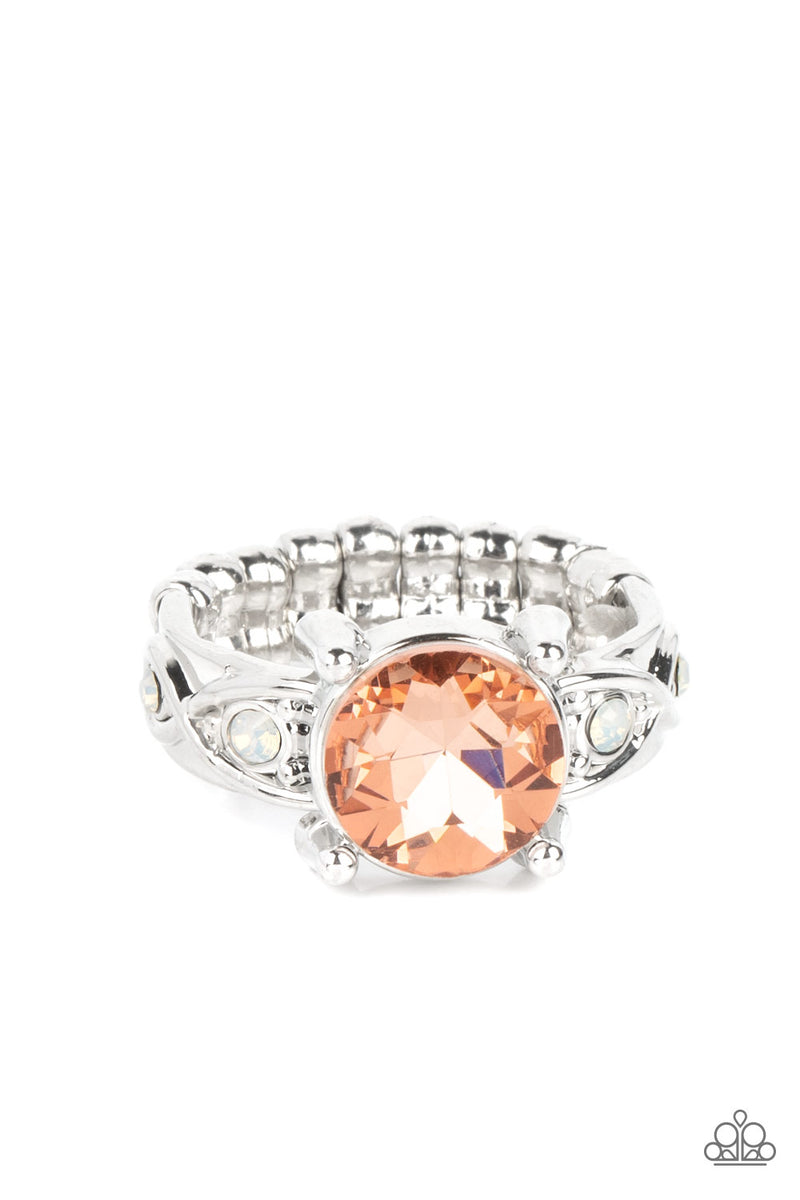 Intergalactic I Do - Orange Ring - Paparazzi Accessories – Bedazzle Me ...